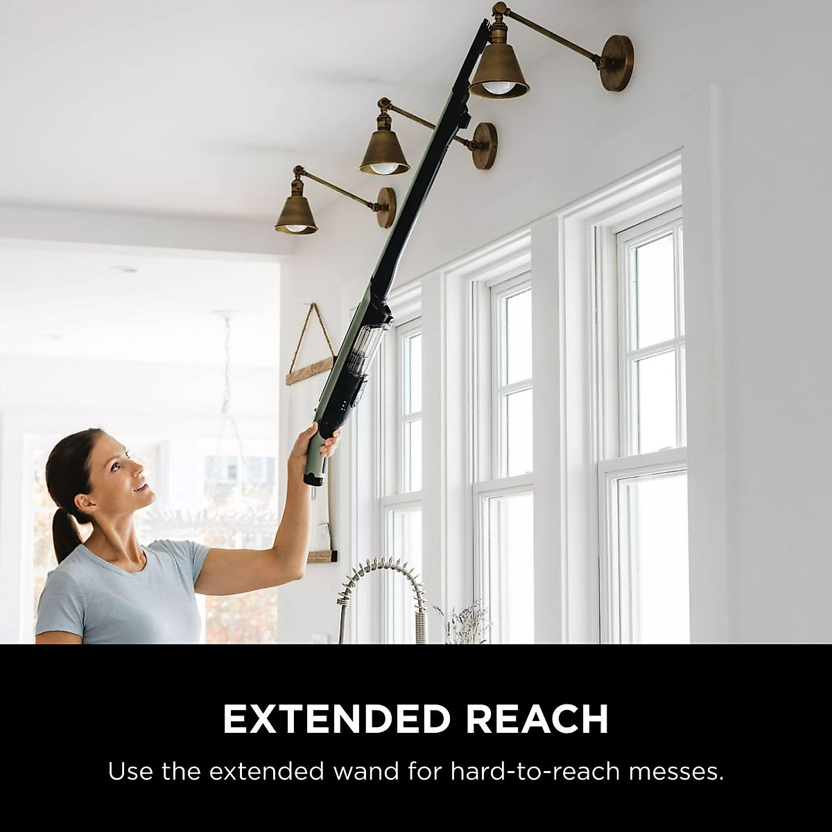 Shark WANDVAC System Pet Ultra-Lightweight Powerful Cordless Stick Vacuum with Charging Dock, WS642, Grey