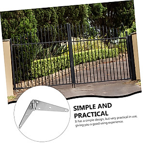 2pcs Door Hinge Wood Fence Hinge Gate Kit Heavy Duty Hinges Gate Hinges for Wooden Fences Heavy Duty Heavy Strap Hinge Gate Kit for Wooden Fence Wood Gate Hinges Strap Gate Hinges