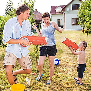 Electric Water Gun, Automatic Water Squirt Guns up to 30 FT Long Range, Water Soaker Gun with 700CC Large Capacity, Waterproof Gun Toys for Summer Pool Swimming Party for Kids & Adults