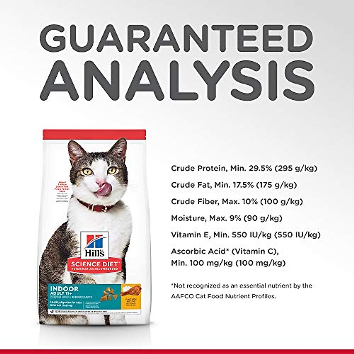 Hill's Science Diet Dry Cat Food, Adult 11+, Indoor, Chicken Recipe, 7 lb. Bag