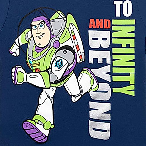 Disney Pixar Toy Story Buzz Lightyear Toddler Boys T-Shirt and Mesh Shorts Outfit Set Blue/Gray 2T