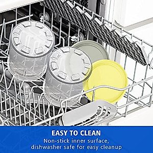 LOMILD Ice Cream Containers 24 oz, Replacement for Ninja Creami Deluxe Pints and Lids - 2 Pack, Compatible with NC500 NC501 Series Deluxe Ice Cream Makers, Dishwasher Safe & BPA-Free