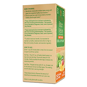 Hyleys Bitter Melon with Green Tea - Mango Flavor - 25 Tea Bags - Supports Healthy Liver Function - Herbal Supplement
