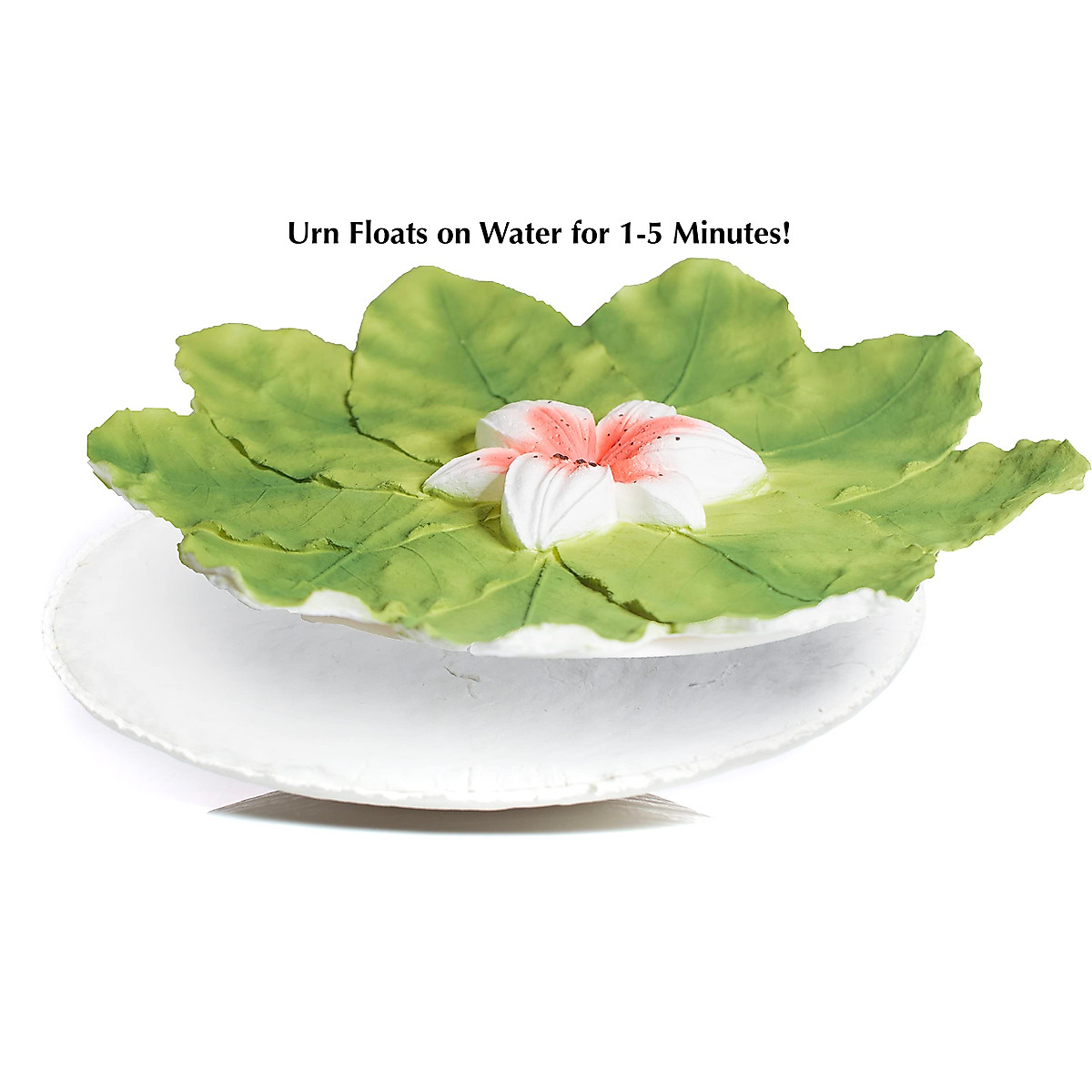 Biodegradable Urn for Human Ashes (The Lily) Water Burial Urn, Urn Floats in Water, Urn for Cremation, Ocean Water Scattering Urn for Ashes, Floating Urn, Earth Memorials, Adult Size W-301