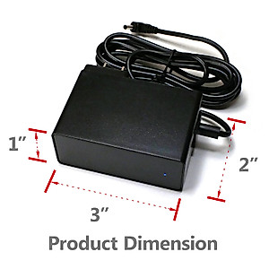 EDO Tech 12V Charger AC Adapter for Geo GeoBook 120 240 Minecraft Edition NuVision Encite Split 11 Hinge 13 Draw Traveler 14 Ultra Thin Touchscreen 2in1 Laptop Tablet