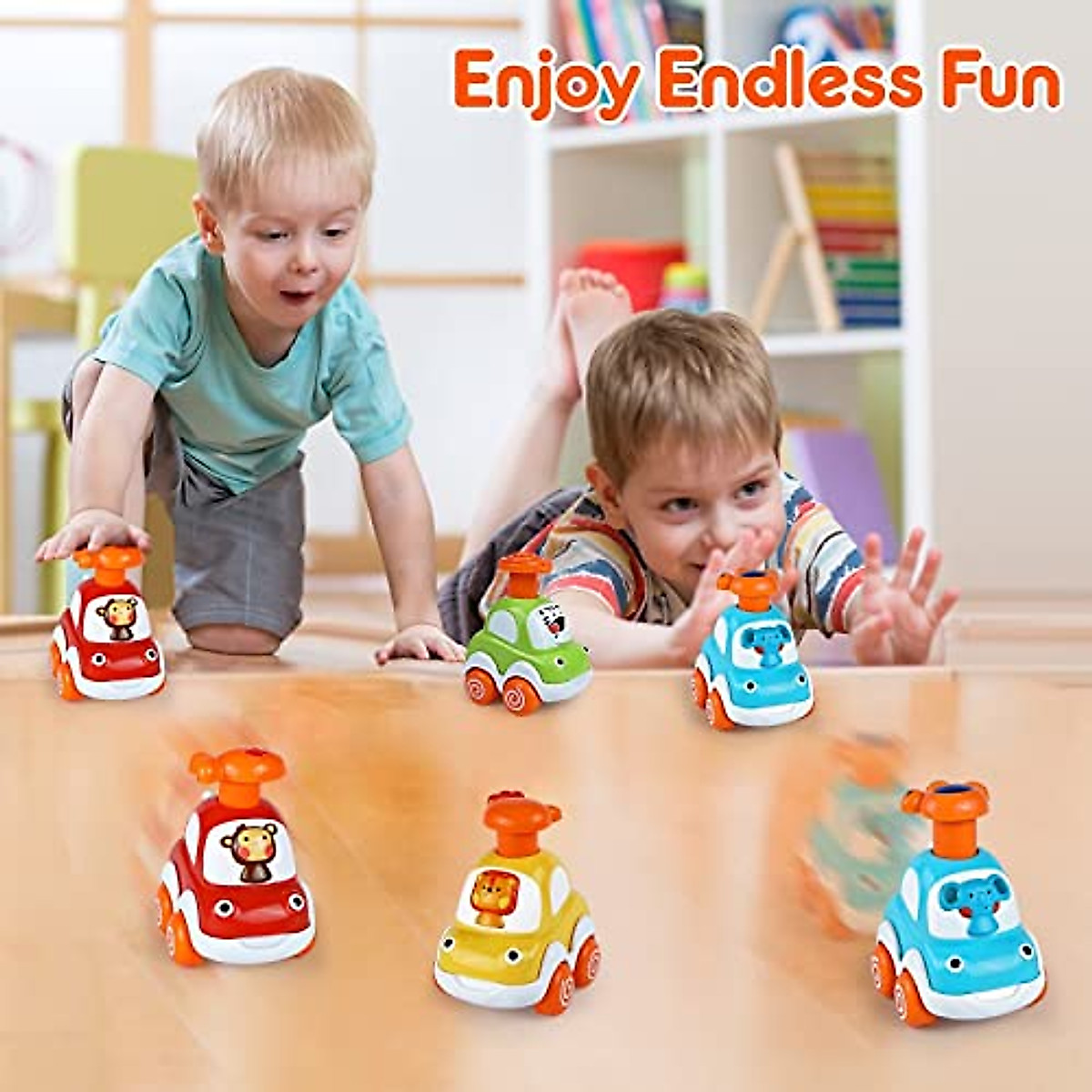 Cars Toys for 1 Year Old Boy Gifts Press and Go Cartoon Toys Cars for Toddlers 1-3 Baby Toys 12-18 Months Toddler Toys Age 1-2 One Year Old Boy Toys 1st Birthday Gifts for 1 2 3 Year Old Boys Girls