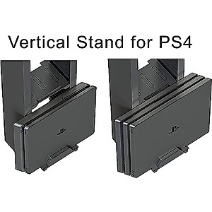 Skywin-Video Game Storage Stand Tower, Video Game Storage Organizer for PS5/ PS4/ PS3/ Xbox Series S & X/Xbox one Game, VR/Headset Hanger, 24 CD Storage Disk Tower for PS (Black)
