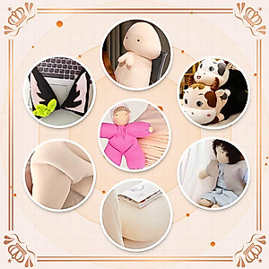 PH PandaHall Doll Making Fabric 59x35inch Cloth Doll Skin Color Fabric Doll DIY Fabric Lightweight Sewing Material Skin Tone Fabric for Sewing Apparel Cloth Bags Puppet Crochet