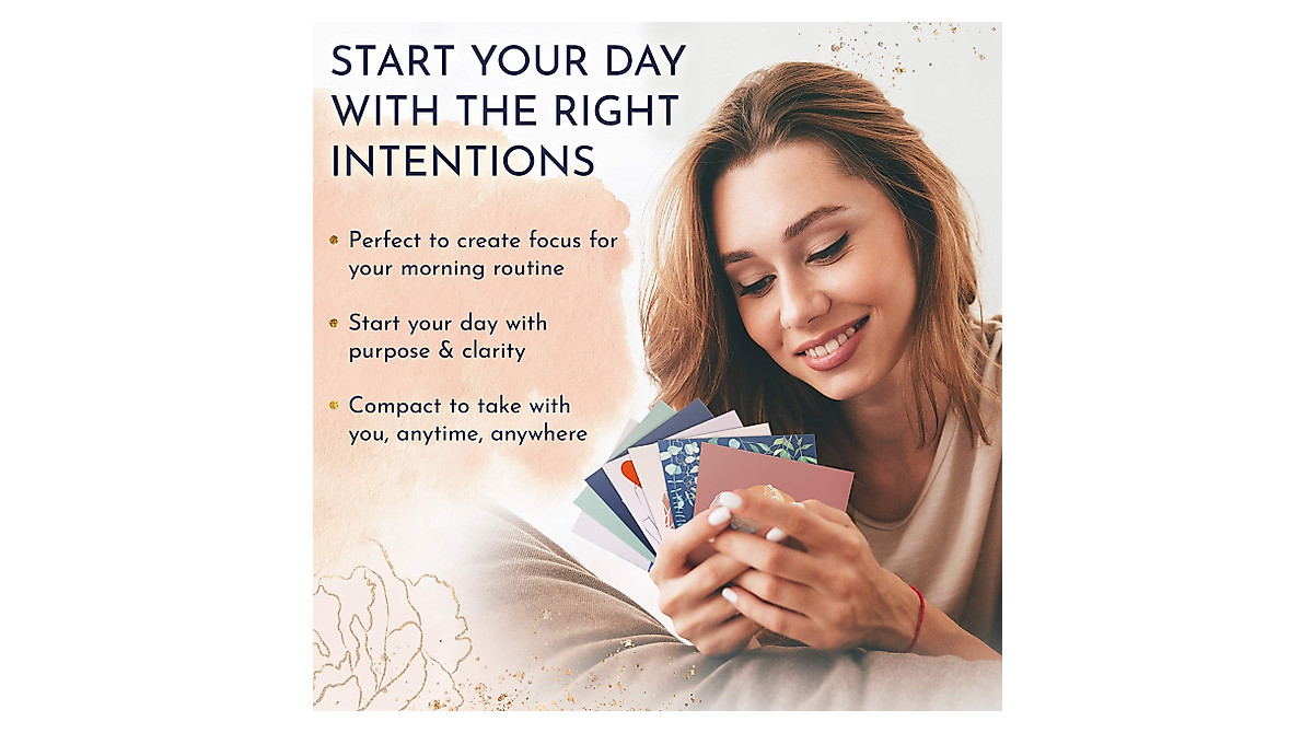 RYVE Positive Affirmations Cards for Women - 52 Mindfulness Cards with Affirmations and ...