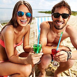 Prasacco 30 Pieces Colorful Straw Covers Cap, Plastic Straw Tips Cover Drinking Straw Caps Reusable Straw Lids Flexible Straw Plug for 9 mm Straws Anti-Dust Straw Tips Plugs