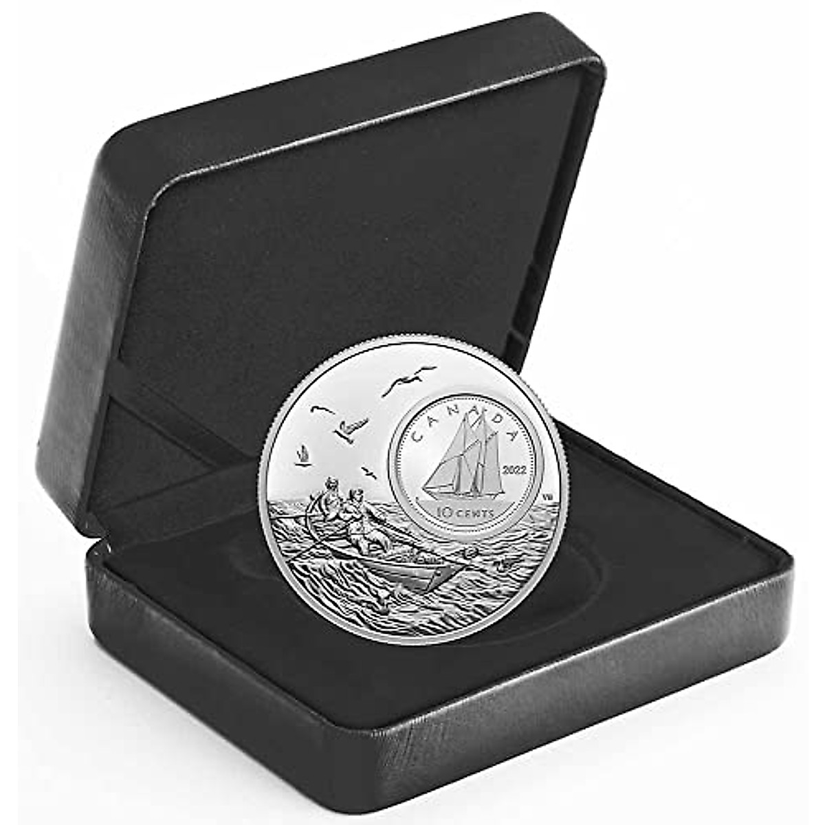 2022 DE Bigger Picture PowerCoin Bluenose 10 Cents The 5 Oz Silver Coin 10 Cents Canada 2022 Proof