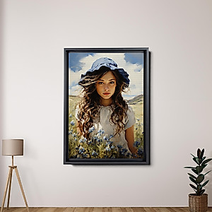 Native Texas, Texas Hill Country Bluebonnet Landscape, Fine Art Print mounted in an white mat board, ready to frame, Canvas Prints, Home Decor