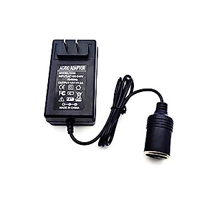 yelesley AC to DC Converter 12V 3A 36W Car Cigarette Lighter Socket 110-240V to 12V AC/DC Power Adapter AC to Car Cigarette Lighter Socket DC 12V 3A Power Converter