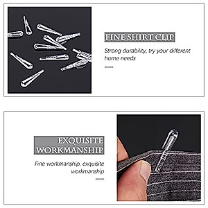 PH PandaHall 2000pcs Plastic Alligator Clips 1.5 Inch Clear Teeth Clips Fabric Clips Mini Alligator Clips Transparent Clothes Clips for Fabric Folding Shirts Ties Pants Dress