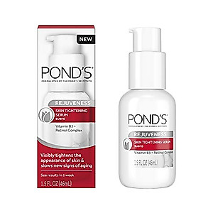 Pond's Skin Tightening Serum Visibly Tightens The Appearance Of Skin & Helps Slow New Signs of Aging Rejuveness Face Serum 1.7 Oz