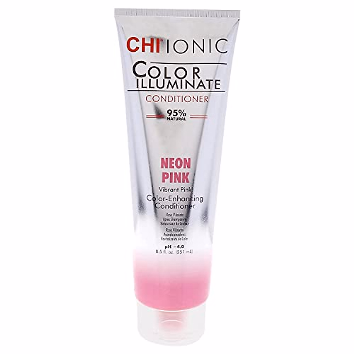 CHI Color Illuminate Conditioner, Helps Maintain Fresh Color In Natural & Color-Treated Hair, Sulfate, Paraben, & Cruelty-Free, Neon Pink, 8.5 Oz