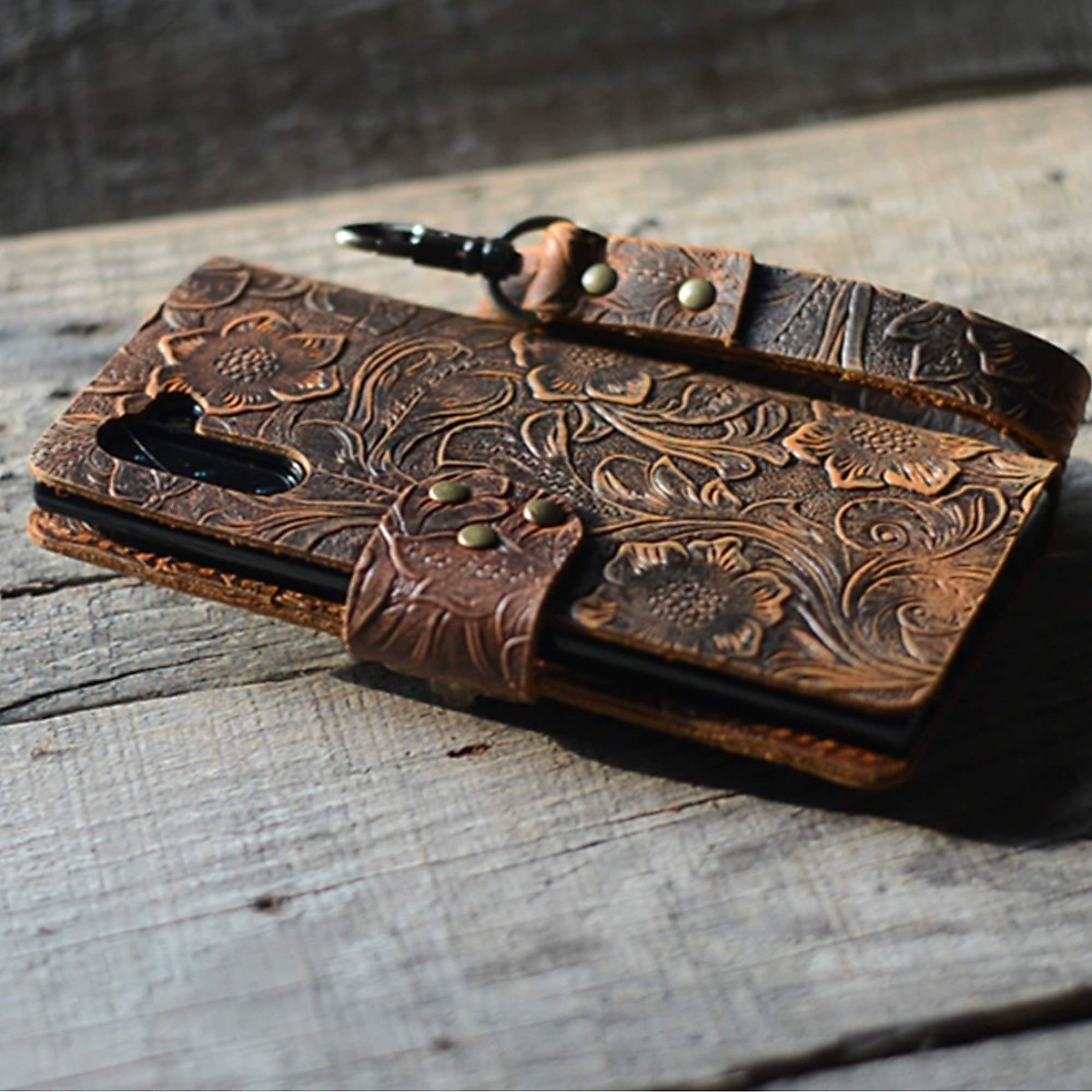 Handmade Genuine leather Distressed Book Style for Samsung Galaxy note 10 5G 2019 Wallet Case