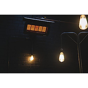 Bromic Heating Tungsten 500 Smart-Heat Gas 5 Burner Radiant Infrared Patio Heater, Natural Gas, 43000 BTU