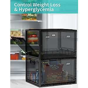 biliitim Large Medicine Lock Box for Safe Medication, Lockable Storage Cabinet for Fridge Food/Electronics Safe, Phone Jail Lock Box with Combination Code for Home/Dorms/Office Storage Lockers