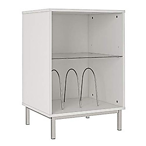 Ameriwood Home Lumina Turntable Stand (White)