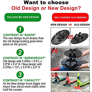 VOKUL Scooter Stand Parking Kick Scooter Holder Stand fit Most Scooters for 95mm -110mm Scooter Wheels - Multiple Scooters, Stable Base,Organize Scooters, Works Perfect