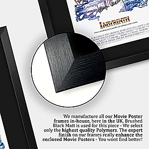 HWC Trading Framed 11" x 14" Print - Labyrinth David Bowie Gifts Mounted Printed Poster Signed Autograph Picture for Movie Memorabilia Fans