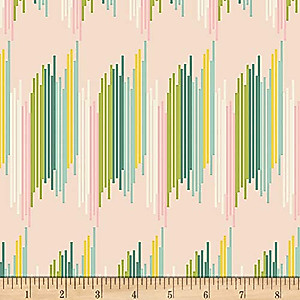 Art Gallery Fabrics Art Gallery Joie de Vivre Tres Streaked Shine Fabric, Green