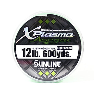 Sunline 63043224 Xplasma Asegai, Light Green, 12LB Test/600 YD