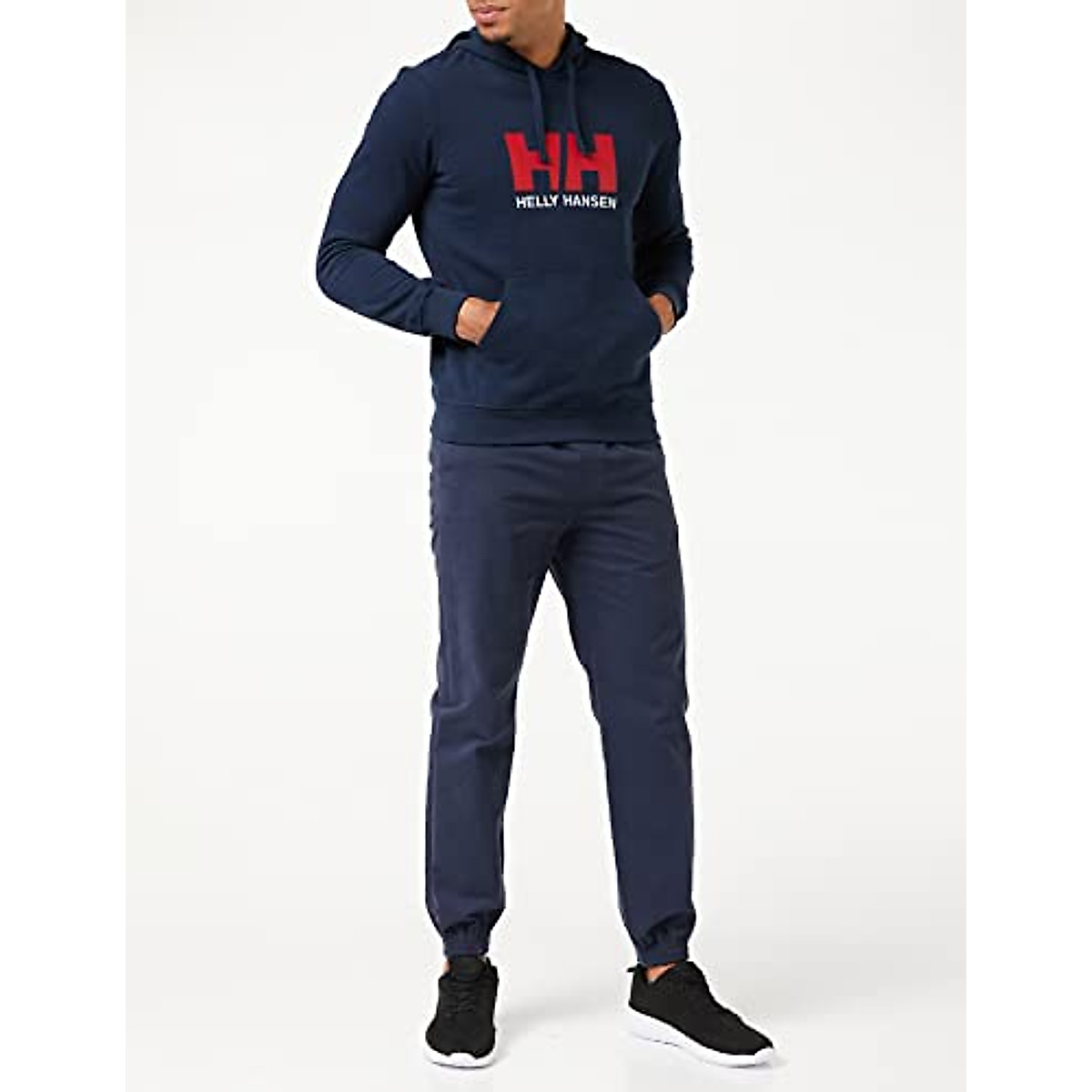 Helly Hansen Men's HH Logo Hoodie, 597 Navy, XX-Large