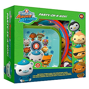 Octonauts Above and Beyond Party in a Box Kit: Complete Set 100+ Pieces - Plates, Cups, Banners, Utensils, Balloons, Stickers, Gift Bags, Decorations and More - Kwazzi, Barnacles, Dashi