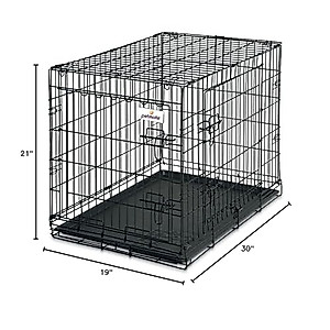 Petmate 30-Inch 2-Door Training Retreats Wire Kennel for Dogs, 30 to 50-Pound