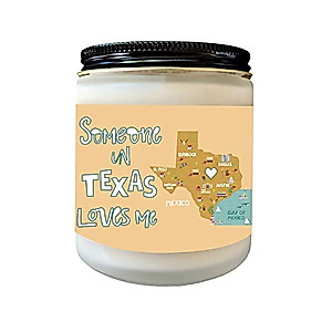 Missing You Gift Texas Love Someone from Texas Loves Me Long Distance Gift LDR Heart in Texas Gift