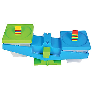 edxeducation Junior Balance - Balance Scale, Bucket Balance - Ages 3+ - Teach Measurement Concepts with Liquids and Solids - Classroom Learning Supplies, Homeschool Supplies