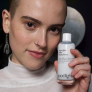 Good Light Moon Glow Milky Toner, Ultra-Light Facial Toner, Non-Comedogenic Face Moisturizer, Hydrates and Sheds Dead Skin Cell, Niacinamide Brightening Toner with Ceramides and AHAs, (3.38 fl oz)