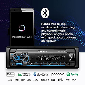 Pioneer MXT-S3266BT Car System Package – Digital Media Receiver Featuring Pioneer Smart Sync Smartphone App Control with 2 Pairs of 6-1/2" 2-Way Speakers
