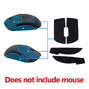 HUYUN Mouse Side Grips Sweat Resistant Pads/Anti Sweat Paste Grip Tape Compatible for Logit G PRO GPRO Wireless GPW Gaming Mouse