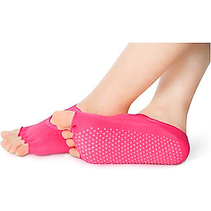 sockfun Women Yoga Toe Socks Toeless Socks Yoga Socks Pilates Socks Barre Socks Dance Socks Workout Socks Ballet Socks, Yoga Gifts For Women Workout Gifts Dancer Gifts