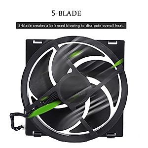 for Xbox One Internal Cooling Fan, Fast Heat Dissipation Quiet Cooling Fan Cooler with 5 Blade Replacement for Xbox One/for Xbox One S (for Xbox one)