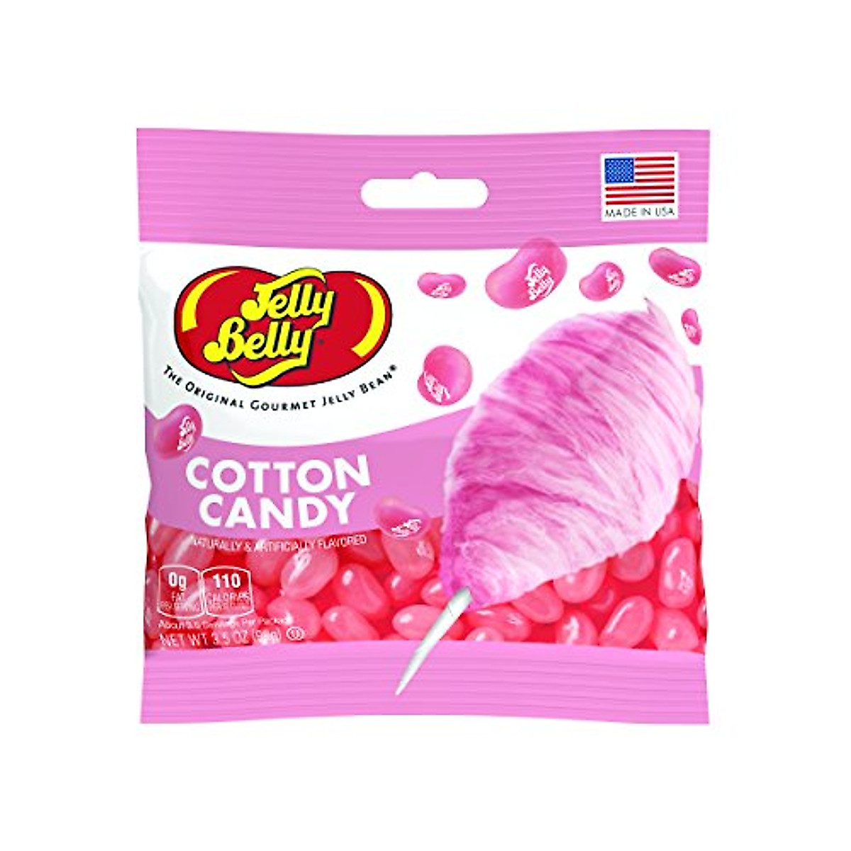 Jelly Belly Cotton Candy Jelly Beans Bags - 3.5 oz (12 Pack)