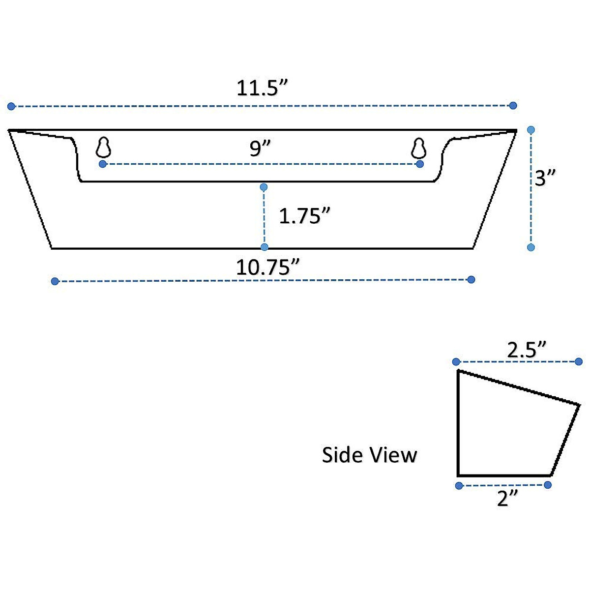 Sink Front Tip-Out Tray (for 12-1/2" Wide Space, 11-3/4" Tray Size, White)