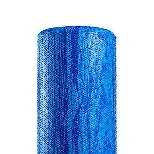 OPTP PRO-ROLLER Soft Density Foam Roller - Professional 18 Inch Foam Roller for Massage; Short Foam Roller and Physical Therapy Roller for Balance and Stability Training Exercises - Blue 18” x 6”