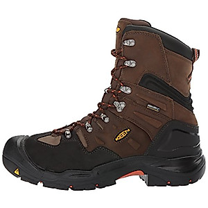 KEEN Utility mens Coburg 8" Steel Toe Waterproof Work Boots, Cascade Brown/Brindle, 15 Wide US