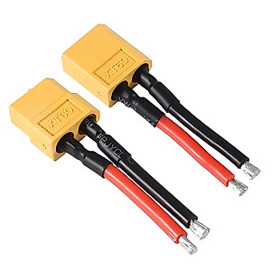 JUZITAO 10 Pairs XT60 Plug Connector Female and Male with 14AWG Silicon Wire for RC Lipo Battery Cable Drone Car Boat