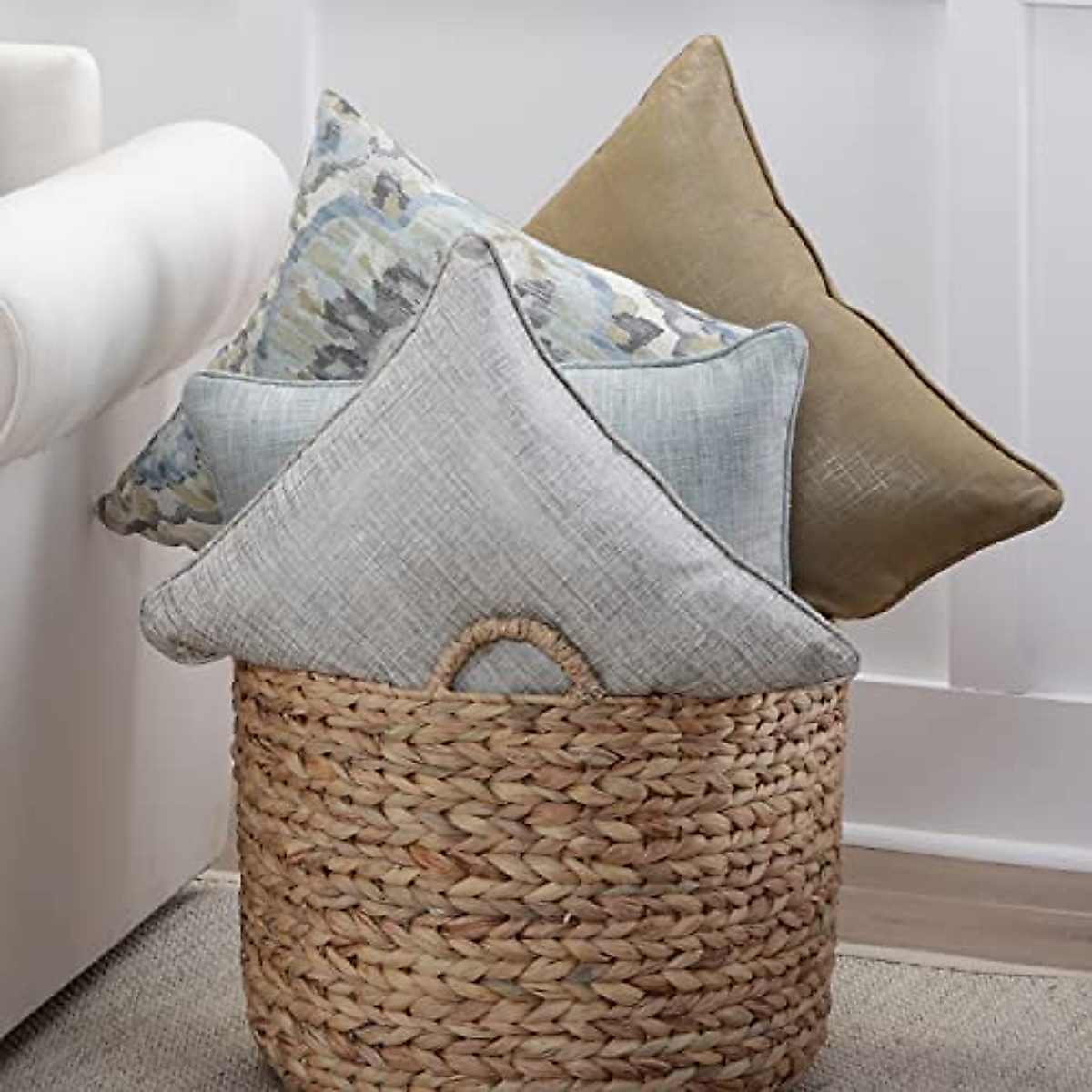 Pillow Perfect Indoor Alchemy Linen Copper Rectangular Throw Pillow, Gold