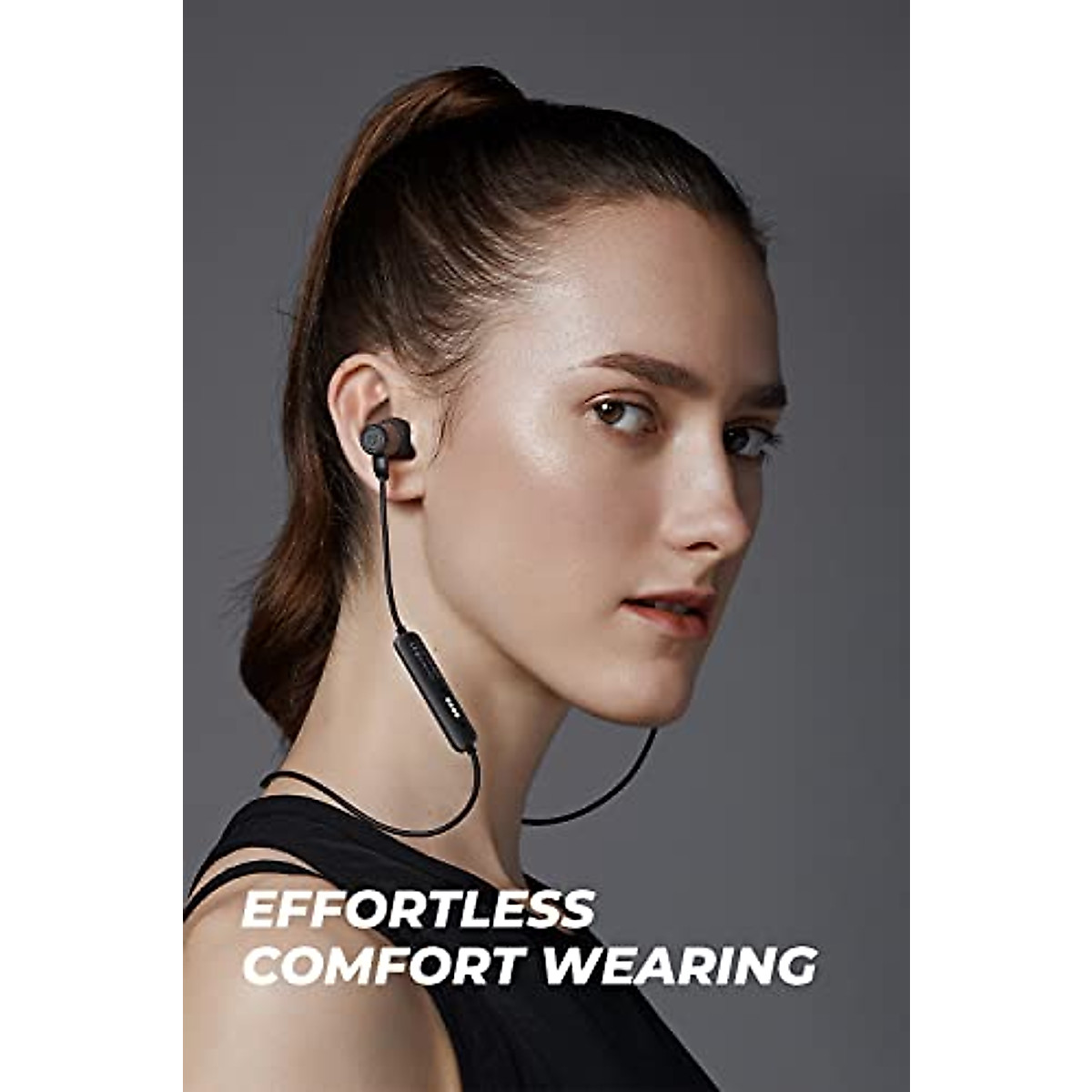SoundPEATS Q35 HD Neckband Bluetooth Headphones IPX8 Waterproof Wireless Earphones for Sports in-Ear Stereo Bluetooth 5.0 Earbuds with Magnetic Charger Built-in Mic CVC 6.0 14 Hours Playtime