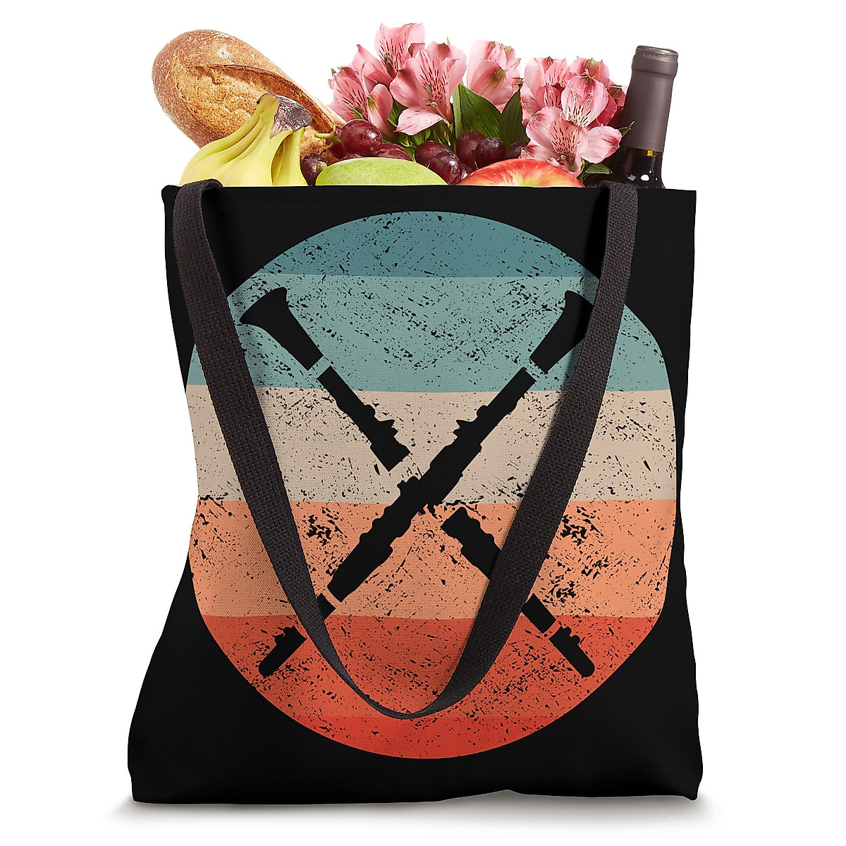 Vintage Clarinetist - Retro Woodwind Instrument Clarinet Tote Bag