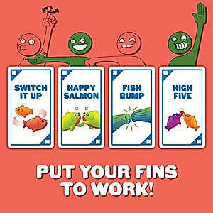 Exploding Kittens Happy Salmon Family-Friendly Party - Card Games for Adults, Teens & Kids
