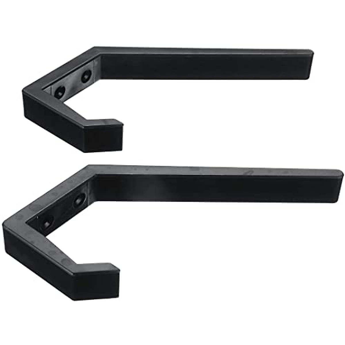 BabyKim ABS Helmet Holder 2pcs Helmet Holder Hook Jacket Bags Wall Mount Cloth Display Rack Hanger (Black)