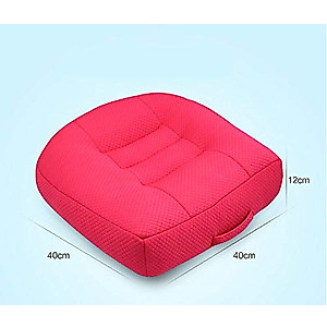 YQJ YOMQLJXB Portable car Booster Cushion - Office mat, Driver Booster seat car seat Cushion,Angle Lift Seat Cushions?Effectively Increase The Field of View by 12cm, Ideal for Office, Home (Black)