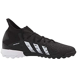 adidas Predator Freak .3 Turf Soccer Shoe (mens) Black/White/Black 10.5